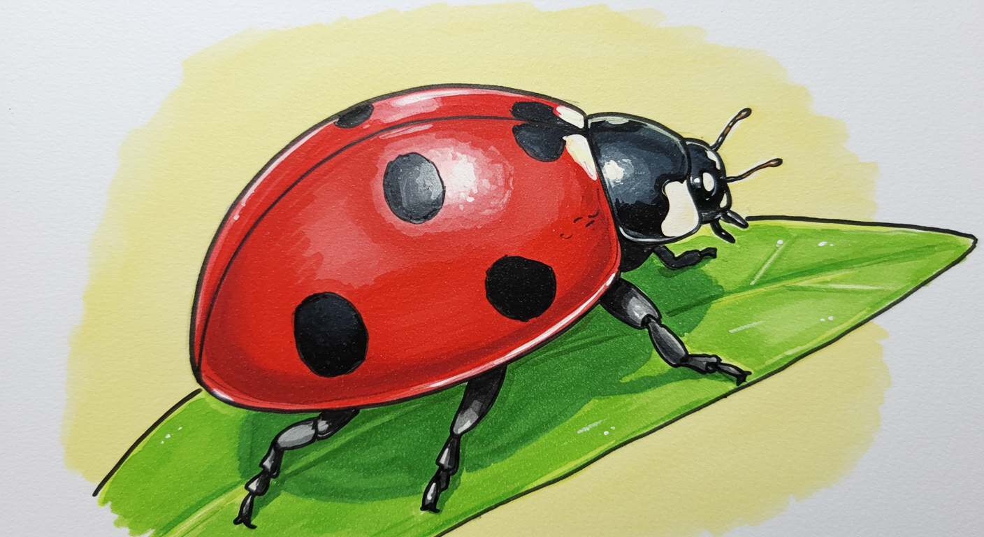Ladybug Drawing ~ TasmiArt
