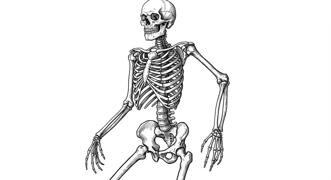 Skeleton Drawing ~ TasmiArt