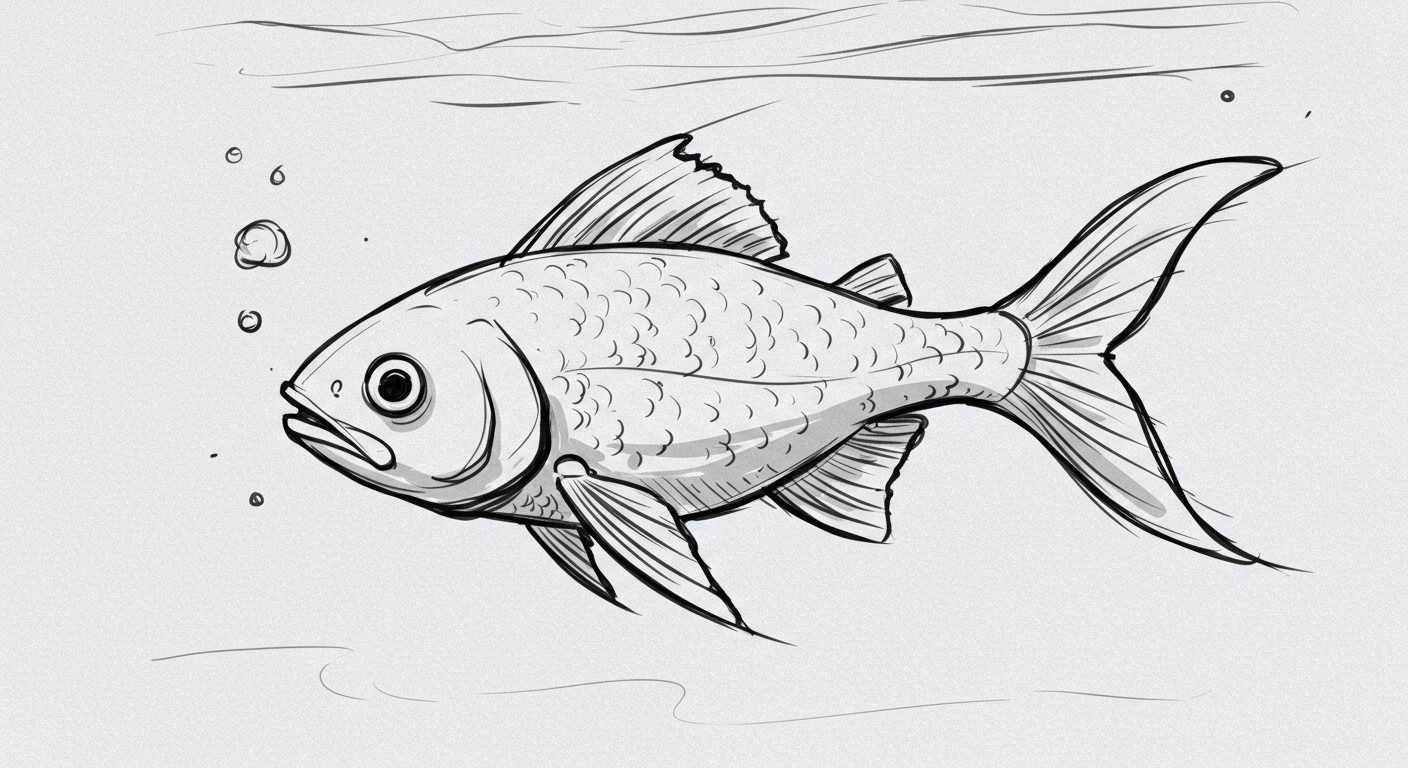 Drawing of Fish ~ TasmiArt